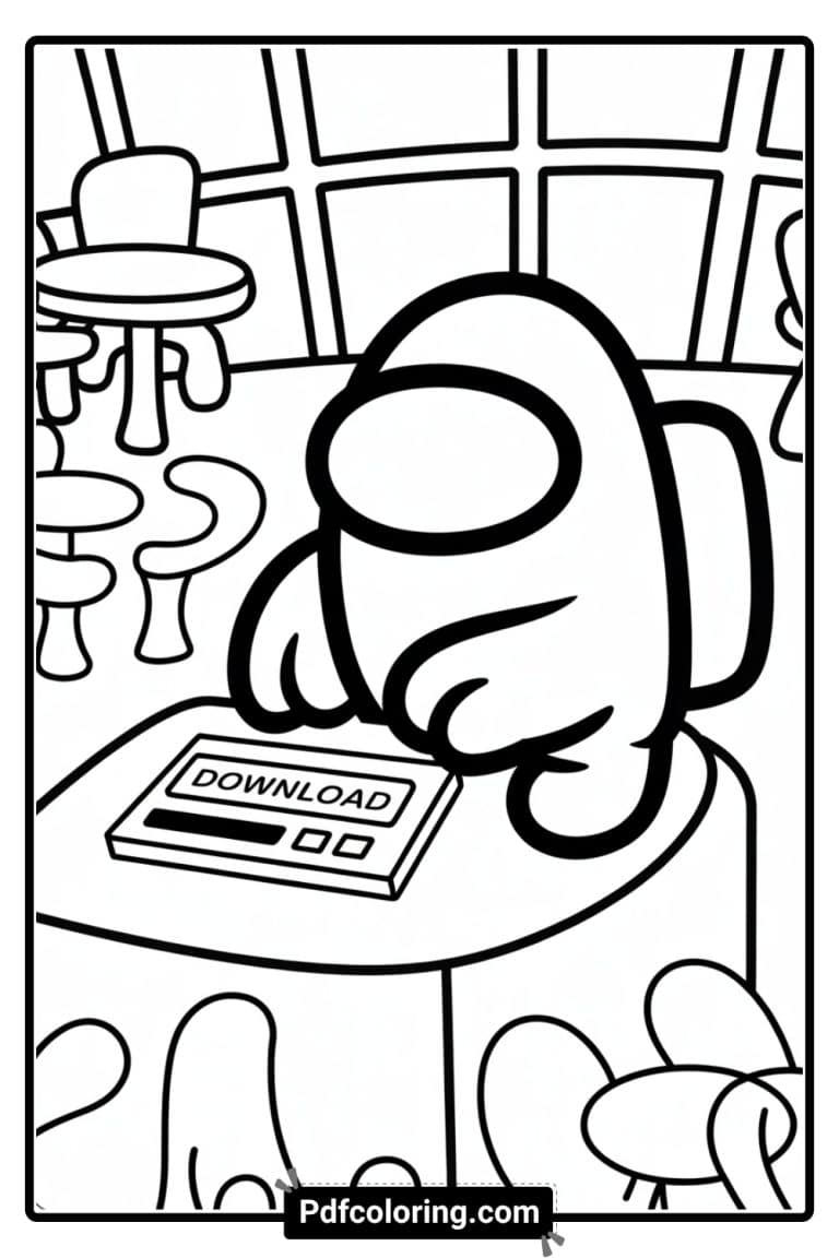 20+ Free Among Us Coloring Pages - Print & Download Now!