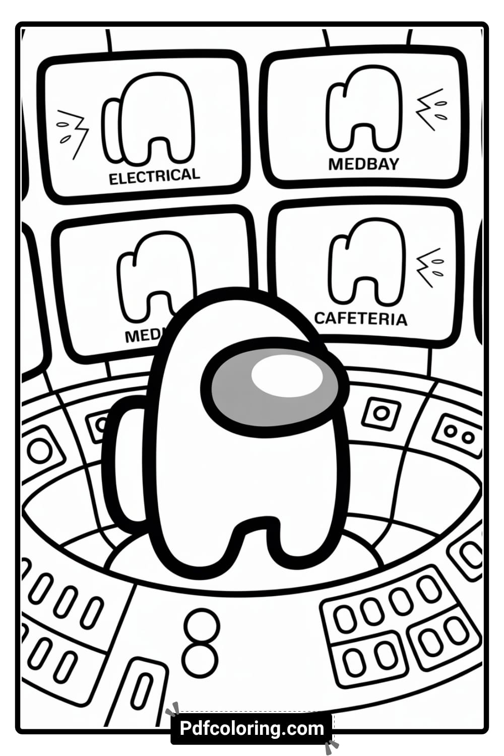 20+ Free Among Us Coloring Pages - Print & Download Now!