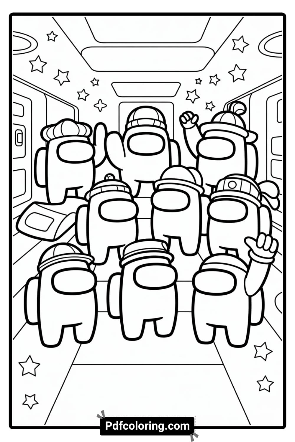 20+ Free Among Us Coloring Pages - Print & Download Now!