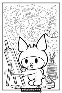 20+ FREE Kuromi Coloring Pages | Ultimate Sanrio Printables Guide