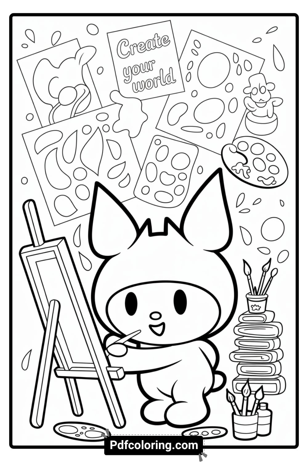 20 Free Kuromi Coloring Pages Ultimate Sanrio Printables Guide