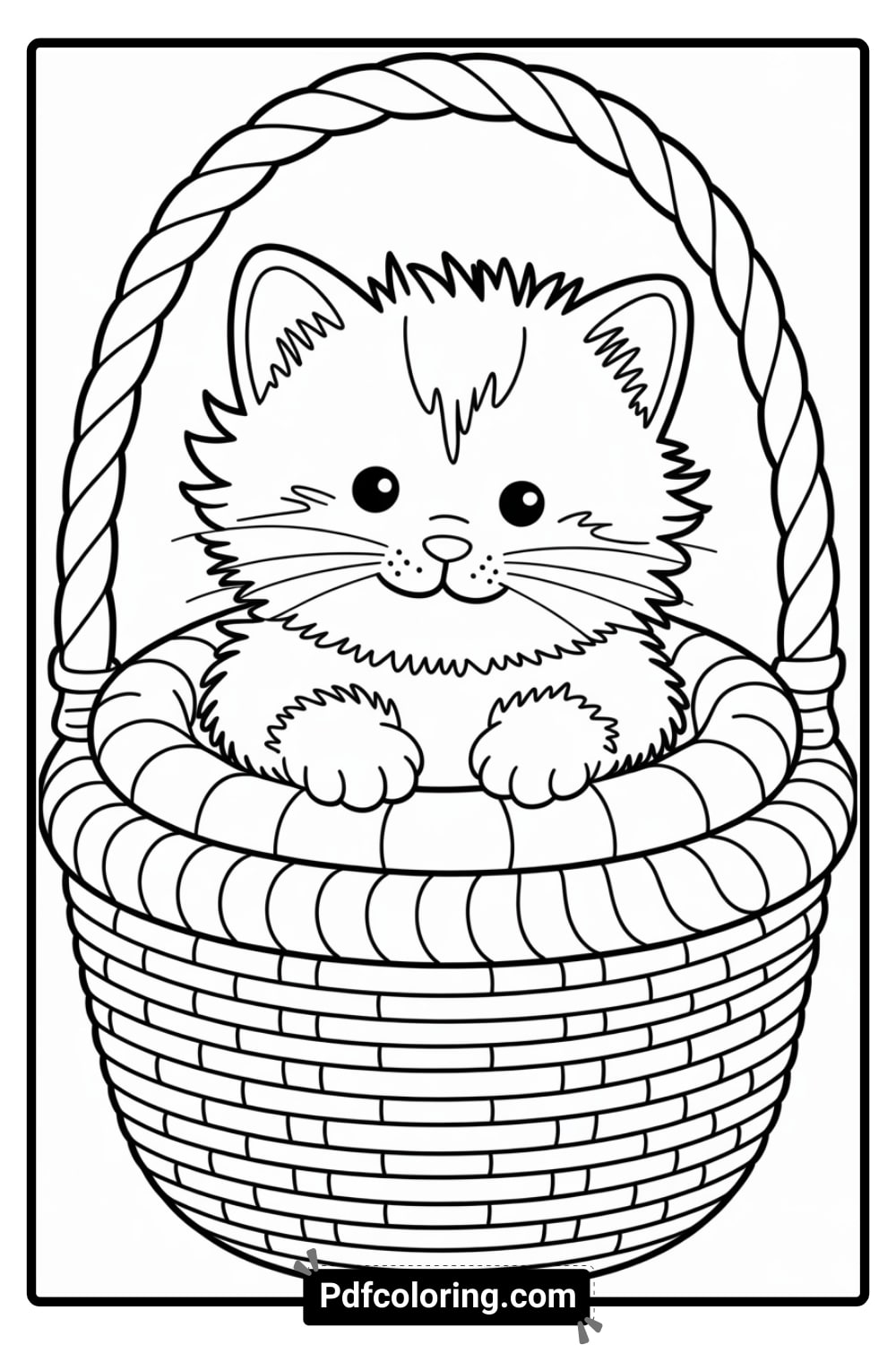 Kitten Coloring Pages: 50+ Free Printable Cat Coloring Sheet