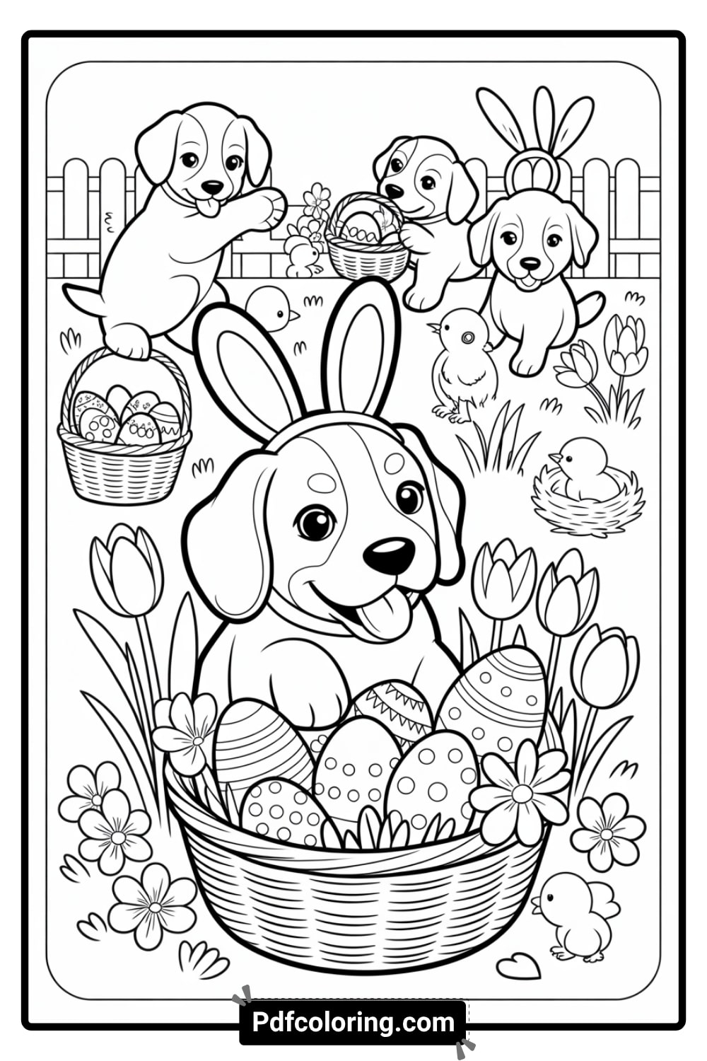 "25+ Free Puppy Dog Coloring Pages - Printable Sheets for Kids