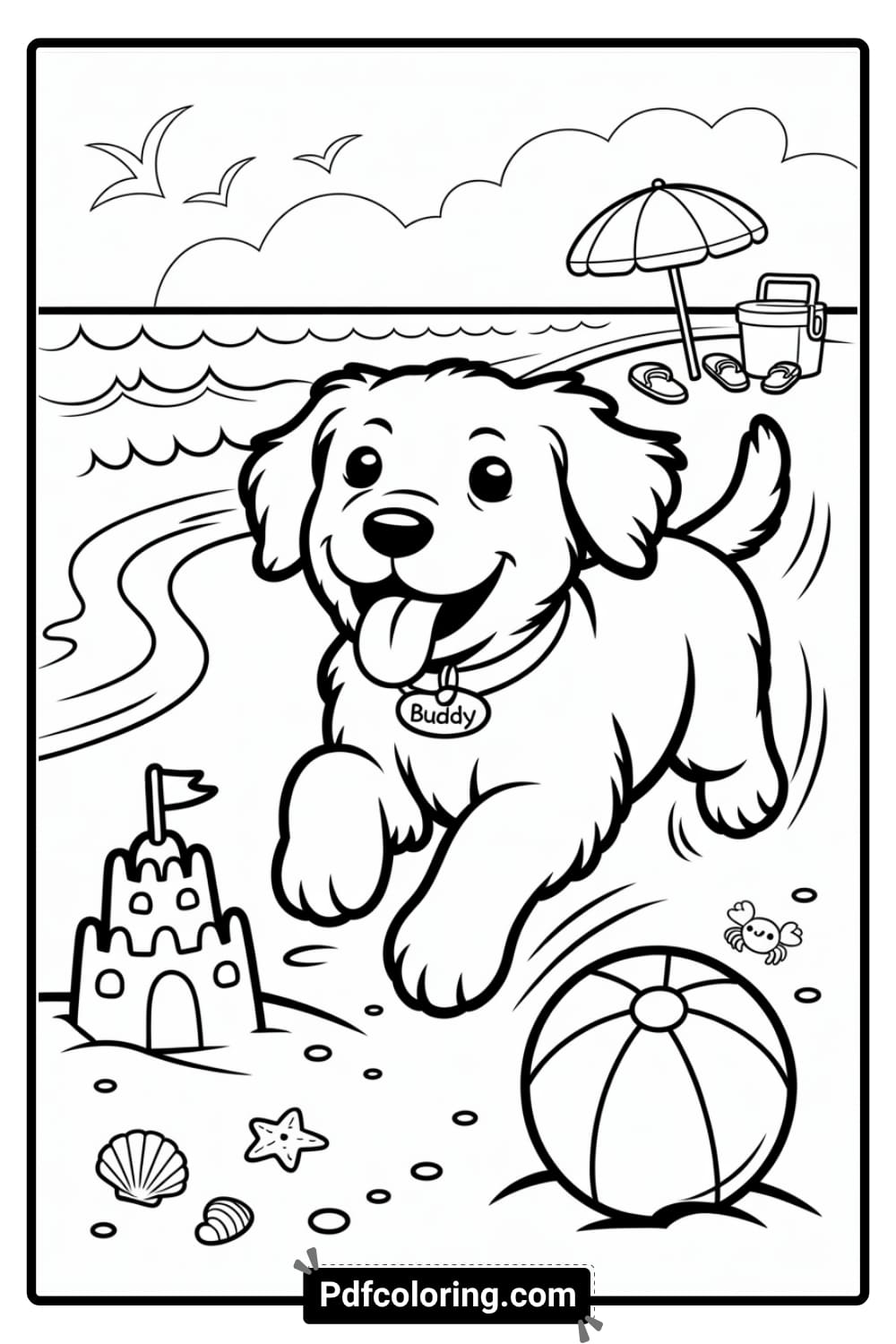 "25+ Free Puppy Dog Coloring Pages - Printable Sheets for Kids