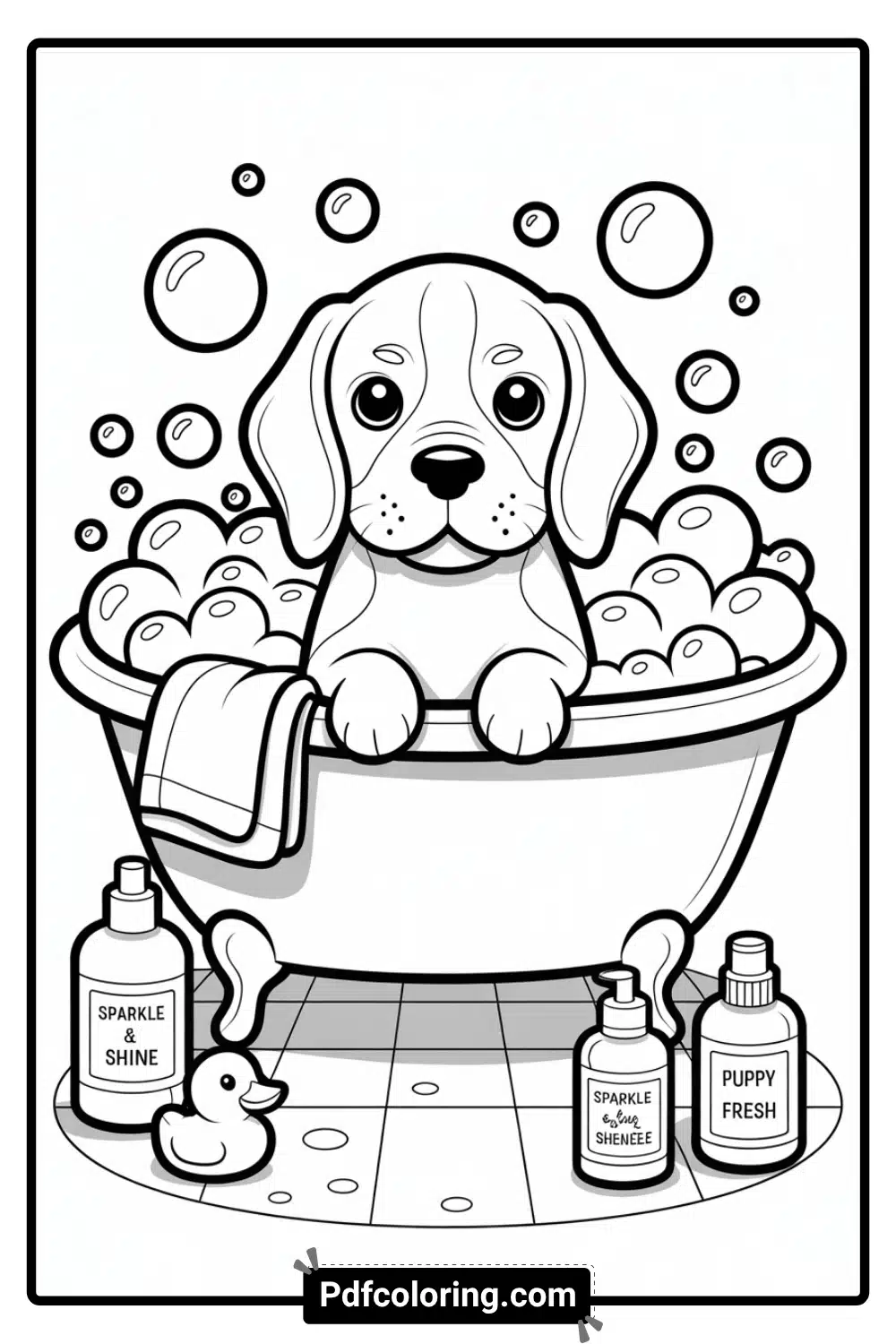 "25+ Free Puppy Dog Coloring Pages - Printable Sheets for Kids
