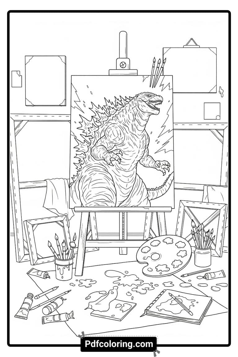 Free Godzilla Coloring Pages - 100+ Printable Designs