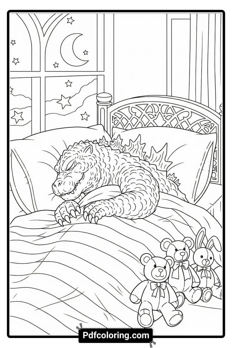 Free Godzilla Coloring Pages - 100+ Printable Designs