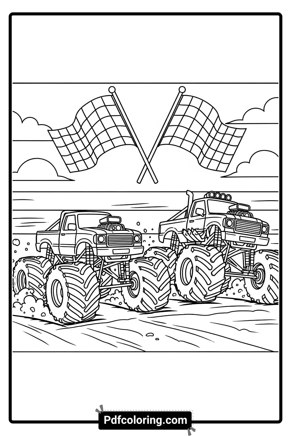 23+ Free Monster Truck Coloring Pages | Amazing Printable Activities